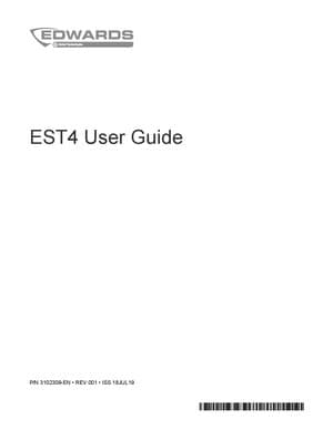 Edwards EST4 User Guide Manual 2019 | FACP Manuals