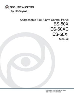 Fire-Lite ES-50X Installation and Programming Manual (2022) | FACP Manuals