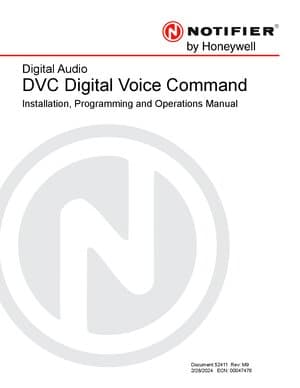 Notifier DVC Installation and Programming Manual 2024 | FACP Manuals