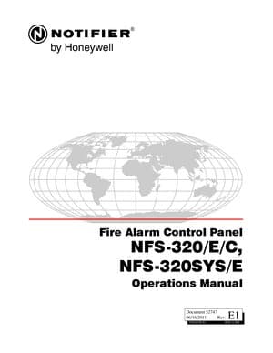 Notifier NFS-320 Operations Manual 2011 | FACP Manuals