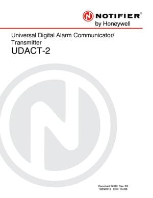 Notifier UDACT-2 Installation and Programming Manual (2019) | FACP Manuals