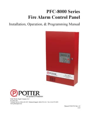 Potter Manuals (171) | Free PDF Downloads | FACP Manuals