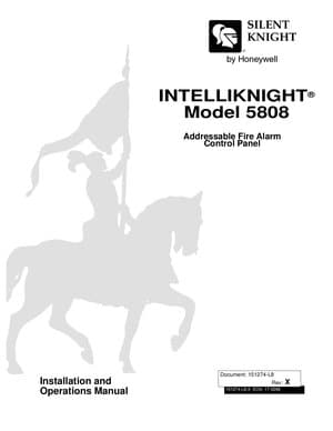 Silent Knight 5808 Installation and Programming Manual (2017) | FACP ...
